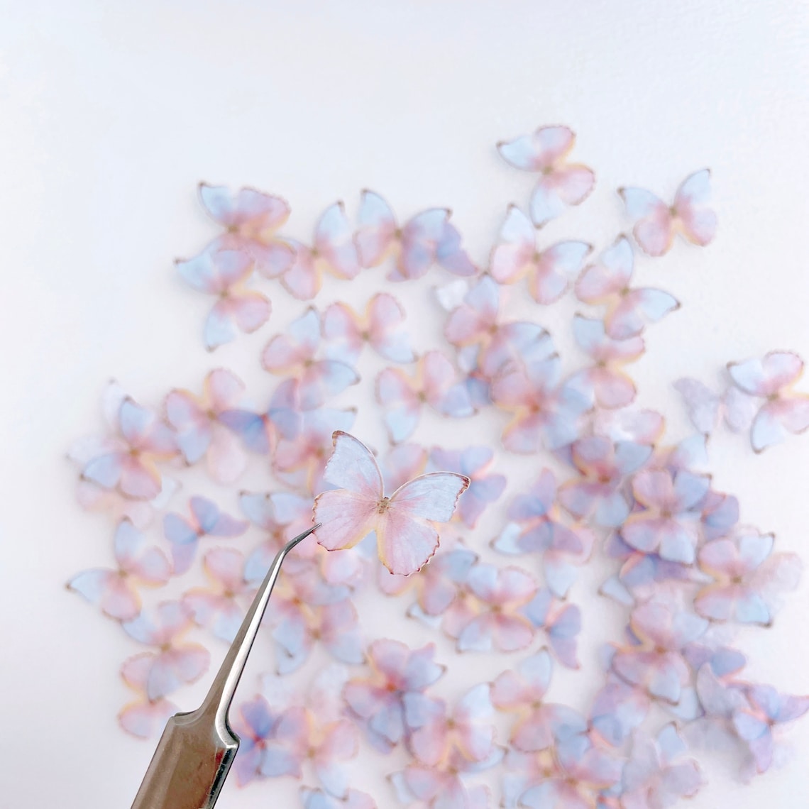 Pack of 140 Edible Pre-cut Wafer Butterfly 2 Cm Mini Pink - Etsy