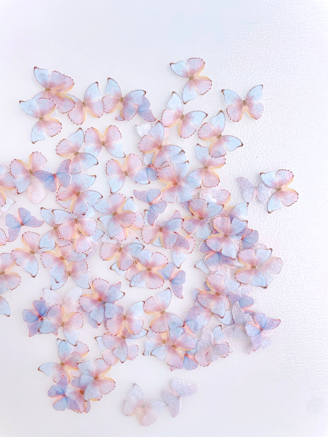 Pack of 140 Edible Pre-cut Wafer Butterfly 2 Cm Mini Pink - Etsy