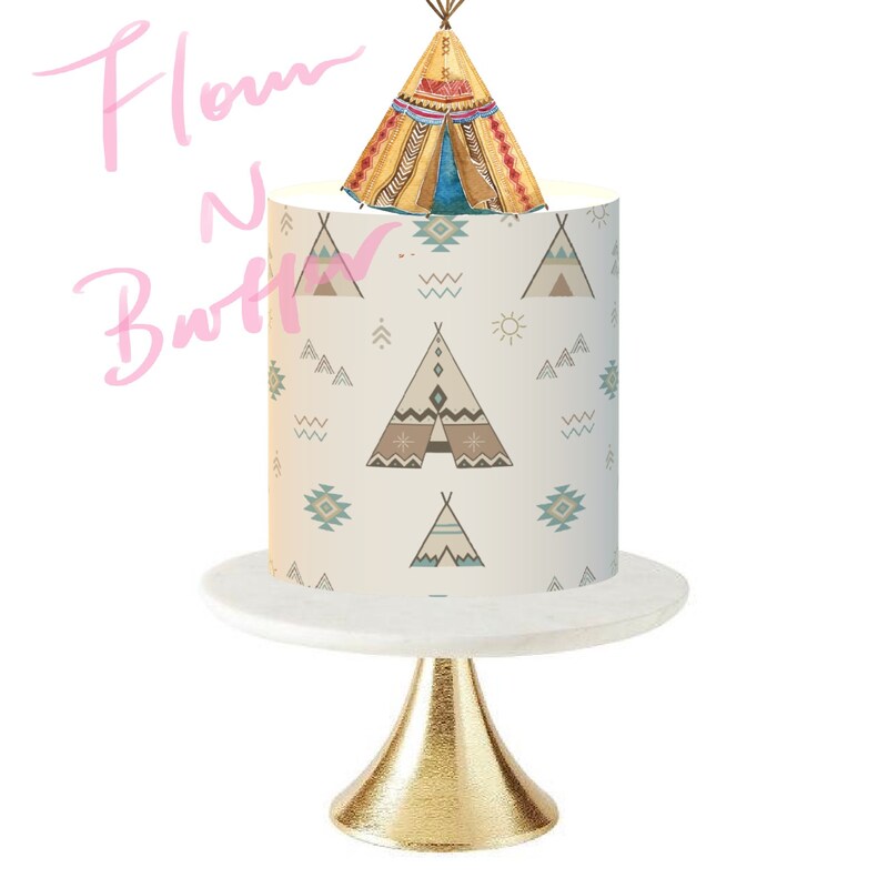 Teepee Cake Topper - Etsy