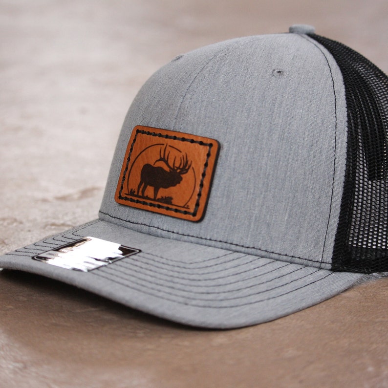 Elk Leather Patch Hat - Etsy