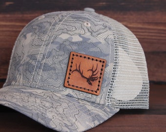 Elk Leather Patch Hat - Etsy