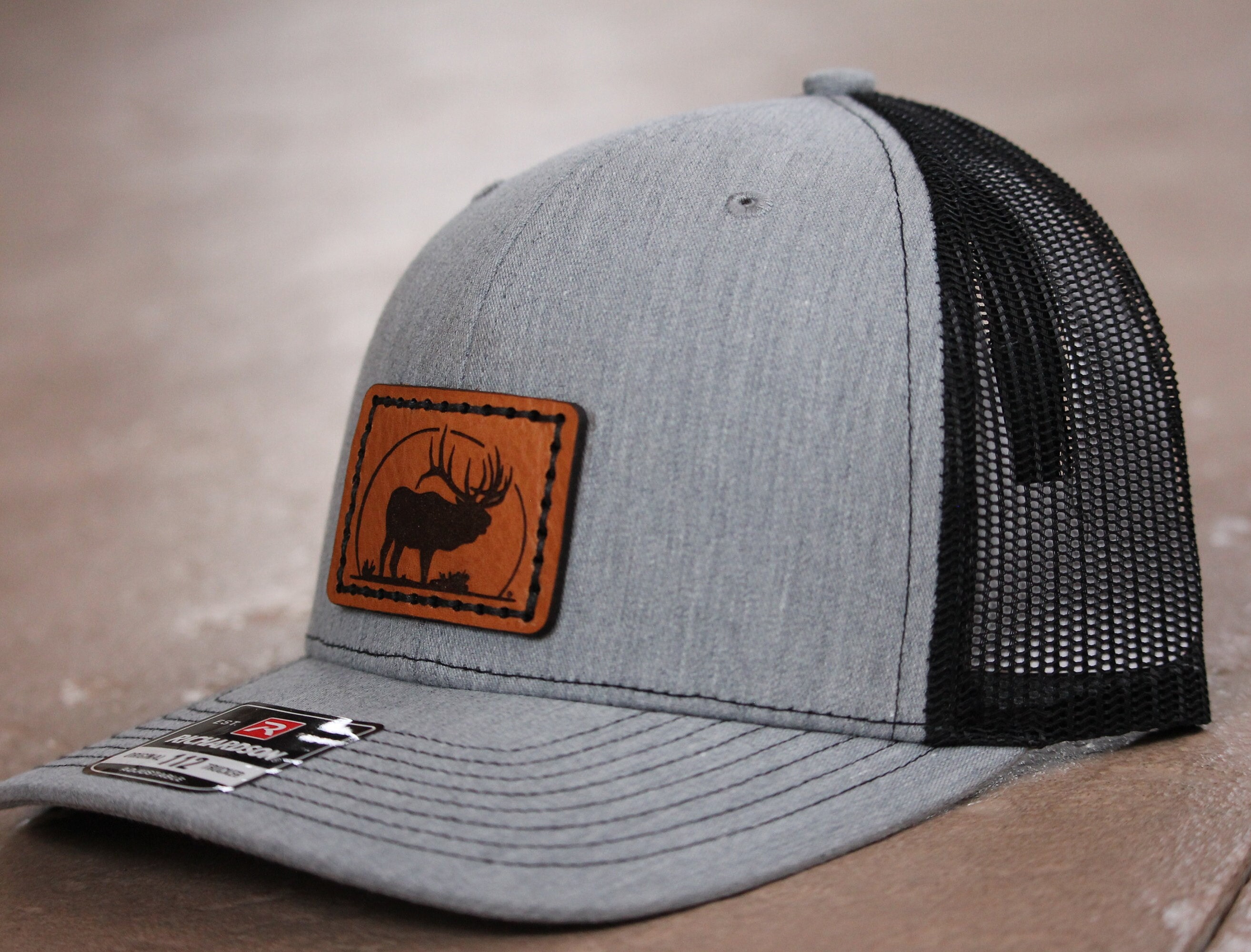 Elk Leather Patch Hat - Etsy