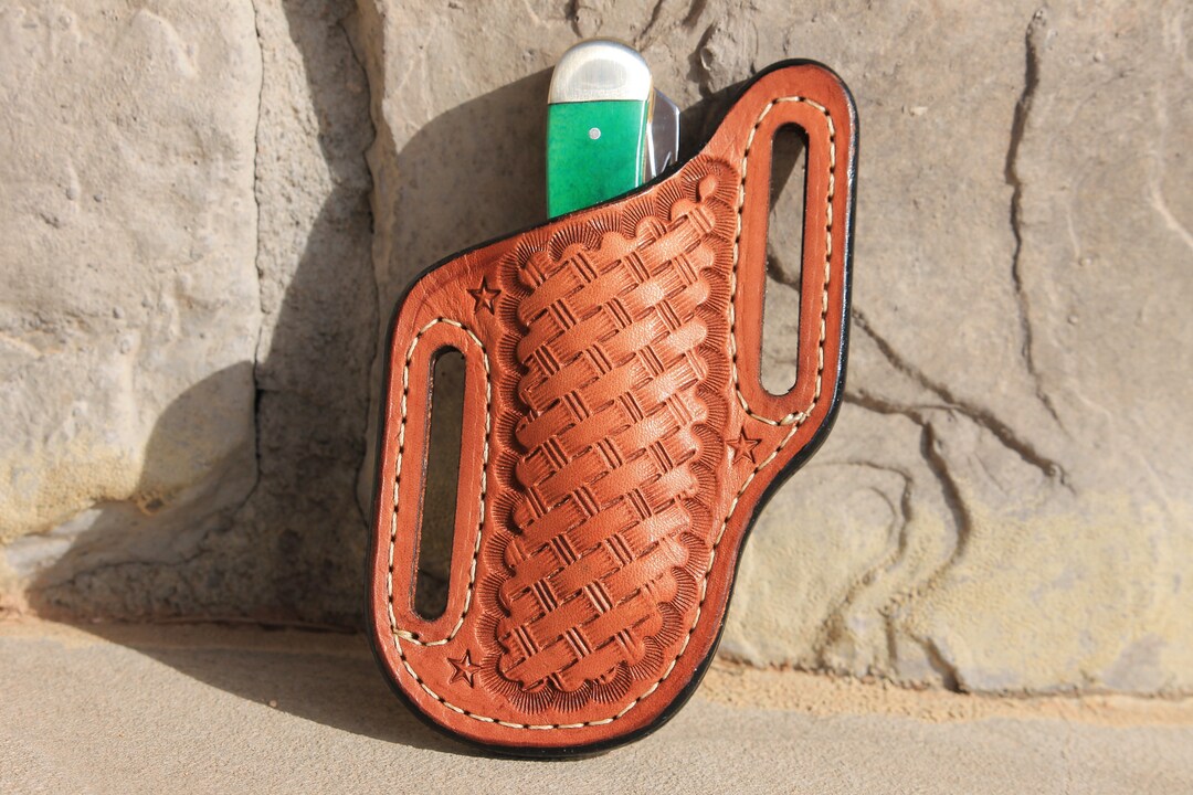 Boker Knife and Cowboy Slanted Knife Sheath Combo - Etsy