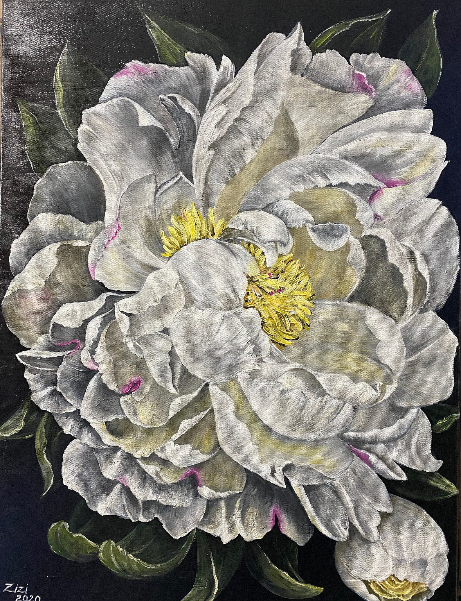 CUSTOM PEONY PAINTING - Etsy