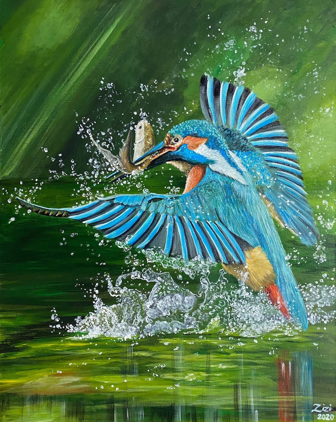 CUSTOM BIRD PAINTINGS - Etsy