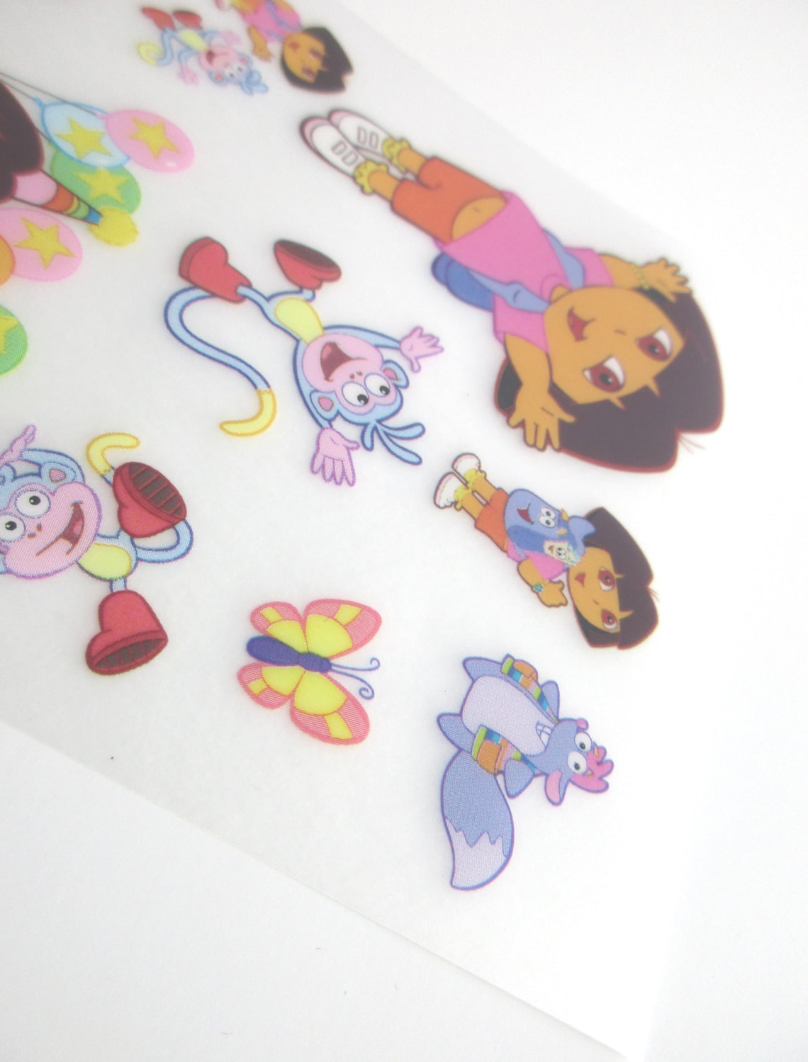Dora the Explorer Rub on Transfers // Dora the Explorer Birthday ...
