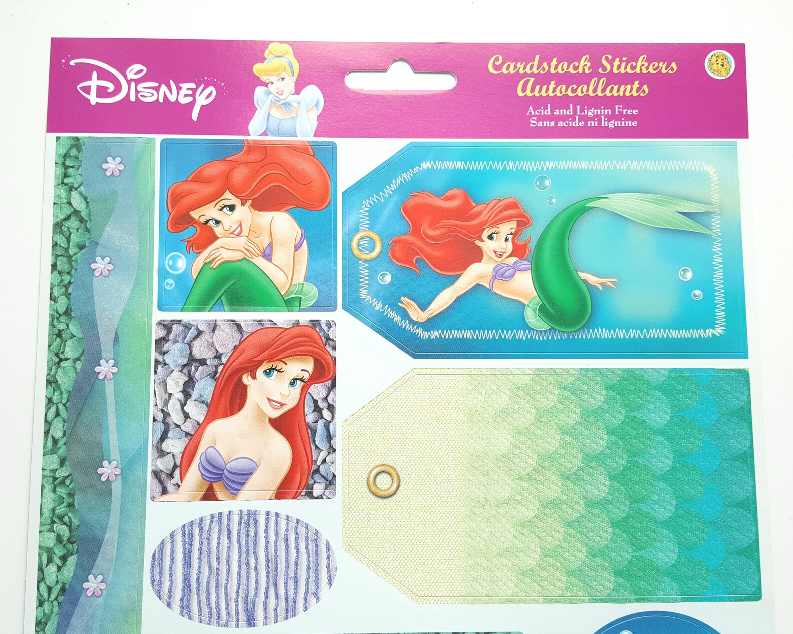 Little Mermaid Ariel Card Stock Stickers // Ariel Scrapbook | Etsy