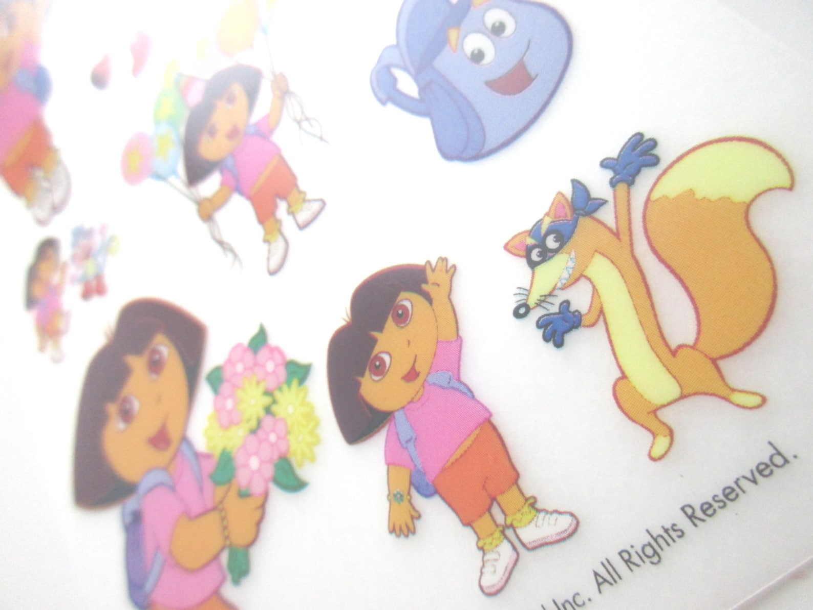 Dora the Explorer Rub on Transfers // Dora the Explorer Birthday ...
