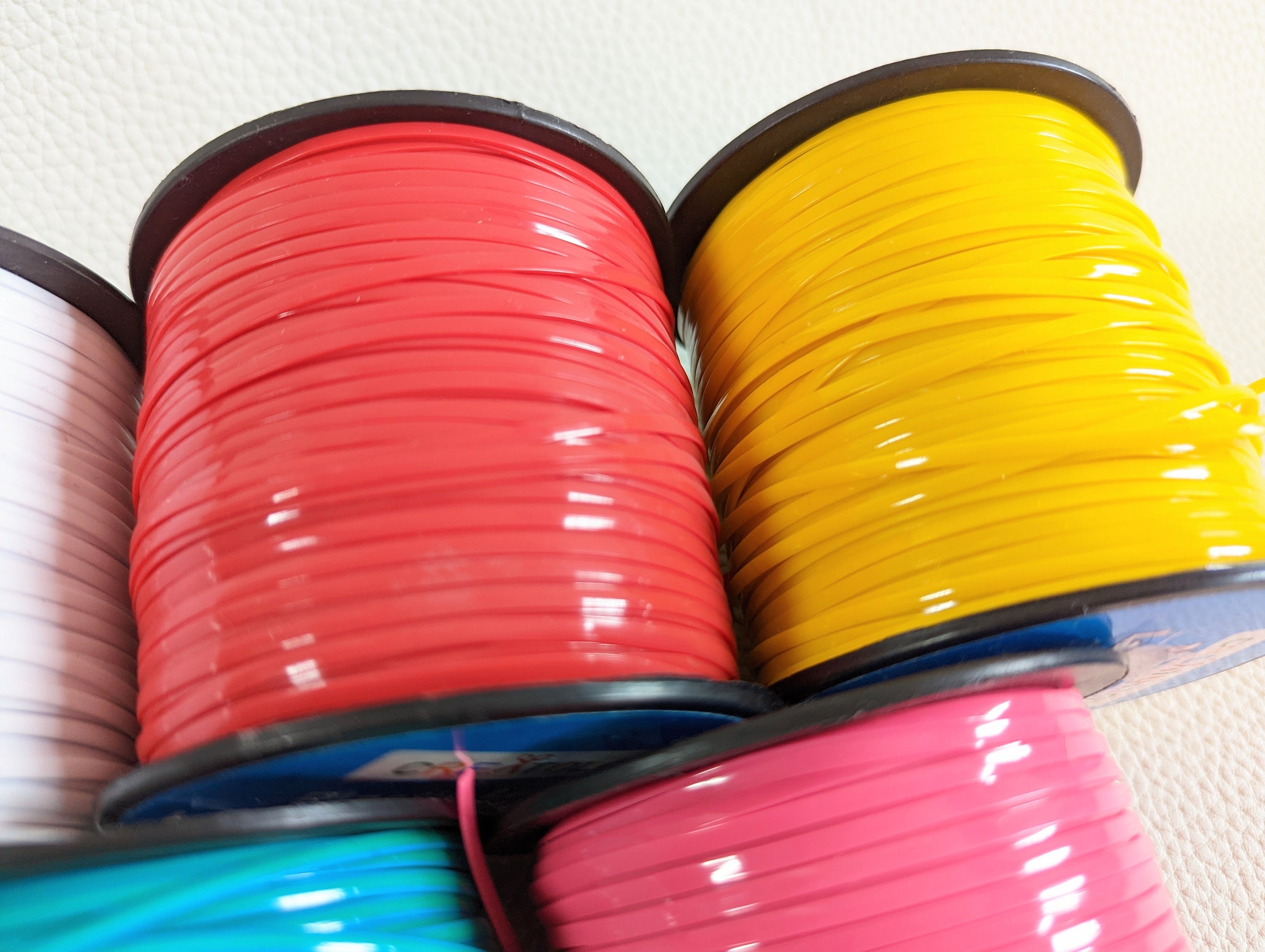 Plastic PVC Flat Cording // Plastic Cording // Bracelet DIY - Etsy ...