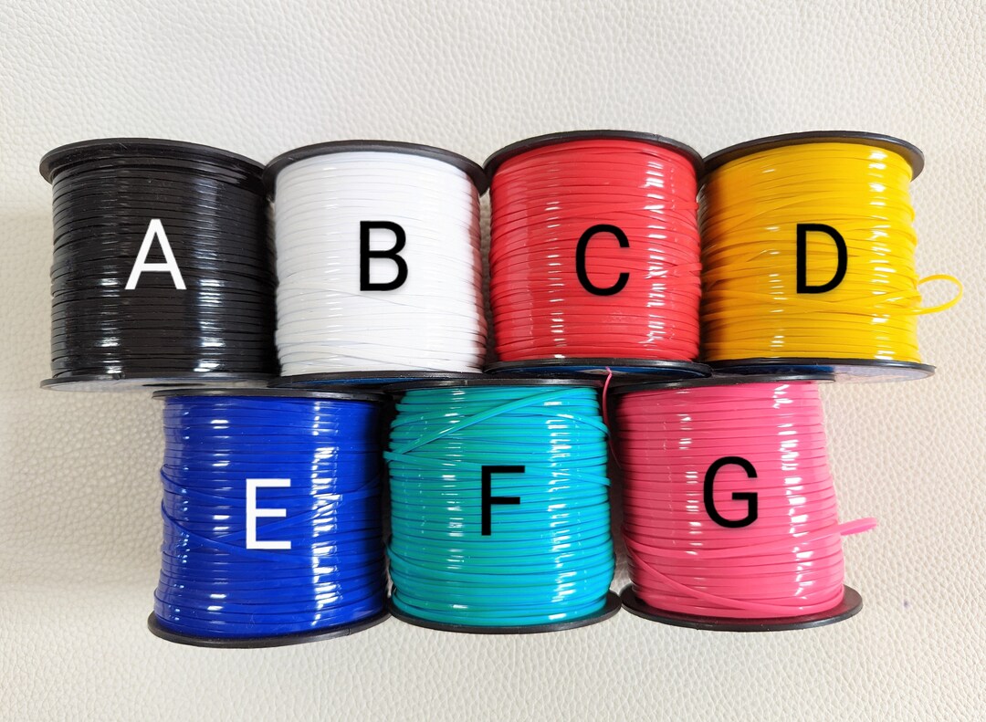 Plastic PVC Flat Cording // Plastic Cording // Bracelet DIY String ...