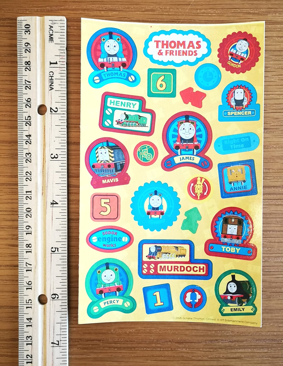 Thomas the Train Semi-glossy Paper Stickers - 1 Sheet - Etsy