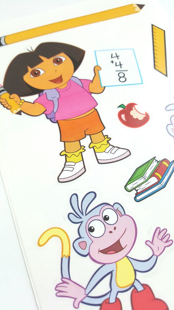 Visual Arts 16 Stickers Sandylion Dora the Explorer Vellum Stickers ...