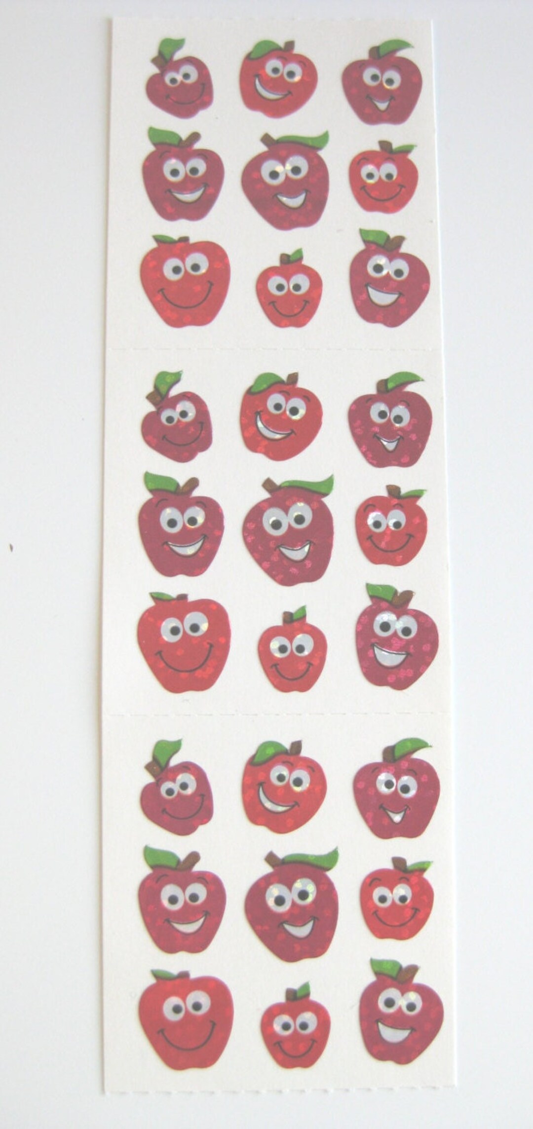 Sandylion Sparkly Apple Stickers // Fruit Stickers // Reward Stickers ...
