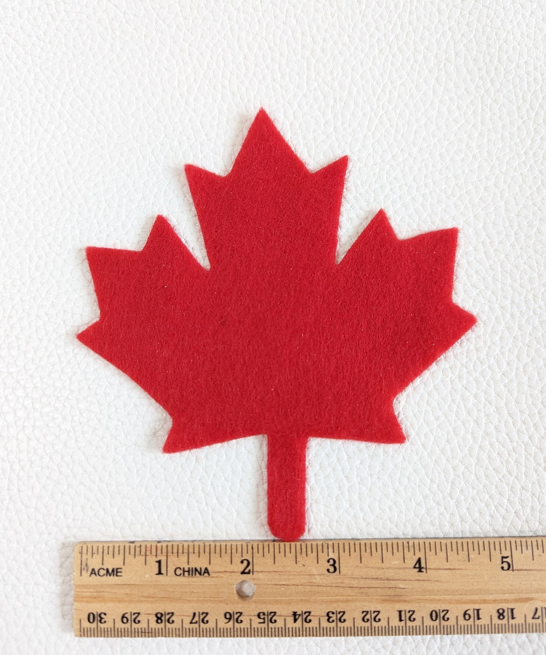 Red Felt Canadian Maple Leaf Cut Out - 1 Piece - Etsy Canada