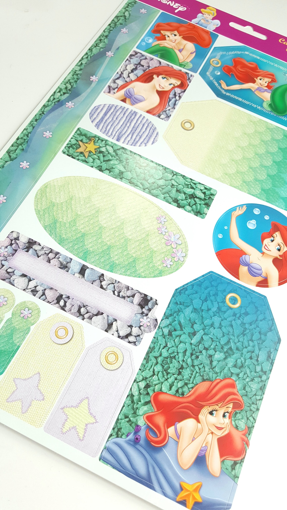Little Mermaid Ariel Card Stock Stickers // Ariel Scrapbook - Etsy Denmark