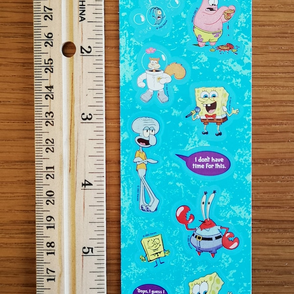 Spongebob Sticker Sheet - Etsy