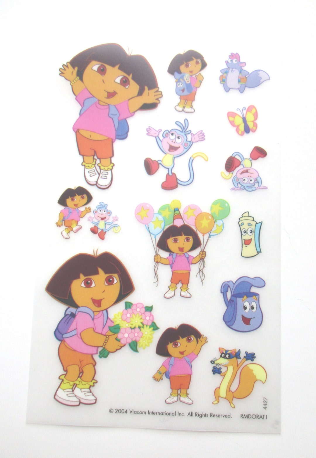 Dora the Explorer Rub on Transfers // Dora the Explorer Birthday ...