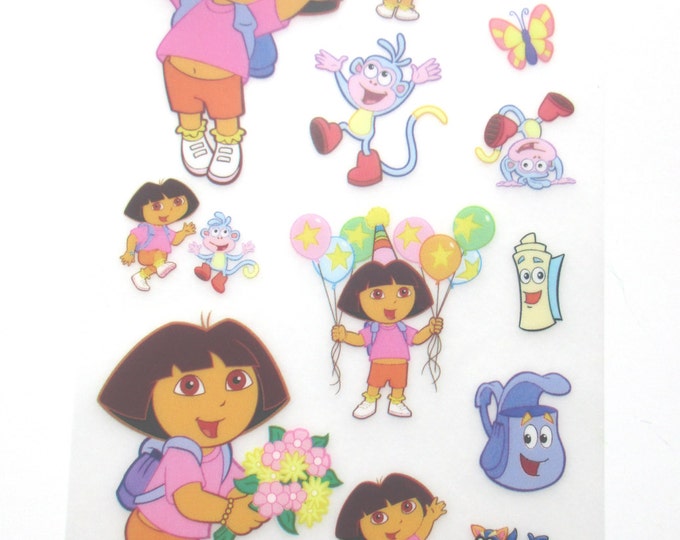Dora the Explorer Rub on Transfers // Dora the Explorer Birthday ...