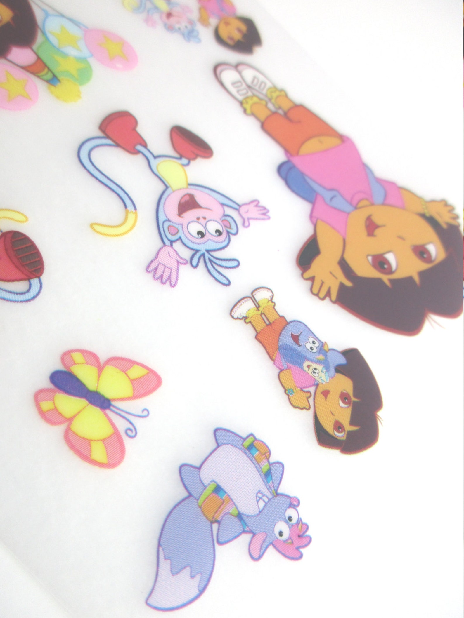 Dora the Explorer Rub on Transfers // Dora the Explorer Birthday ...