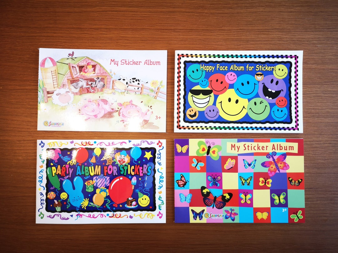 Brand NEW Vintage Sandylion Waxed Paper Stickers Album - 4 Designs - Etsy