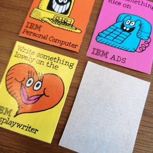 Rare Vintage IBM Stickers Set of 4 Stickers - Etsy
