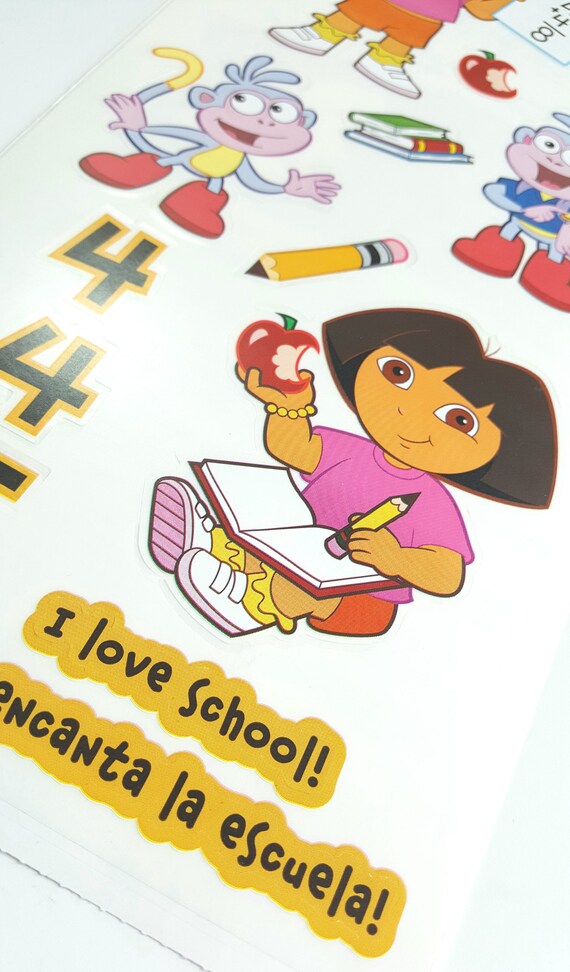 Visual Arts 16 Stickers Sandylion Dora the Explorer Vellum Stickers ...