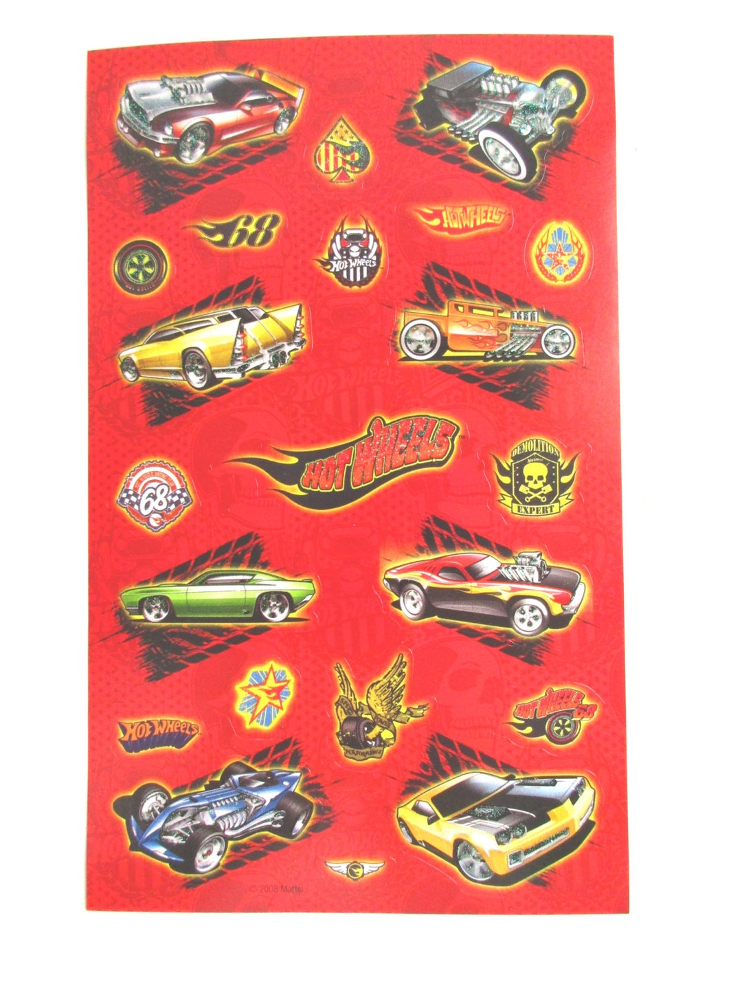 Hot Wheels Paper Stickers // Hot Wheels Birthday // Hot Wheels Party ...
