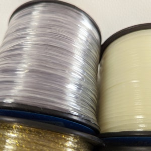 PVC Plastic Flat Cord Lacing - Transparent Flat Cord Lacing // Glow in ...