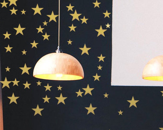 3 Size Stars Decal Gold Star Decals Black Star Decal Gold - Etsy