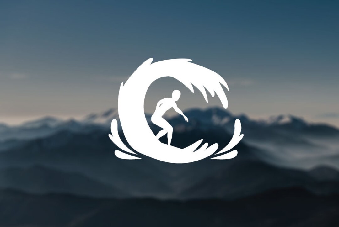 Surfer Decal, Car Decal, Wall Decal, Window Decal, Surf Decal, Surfing ...