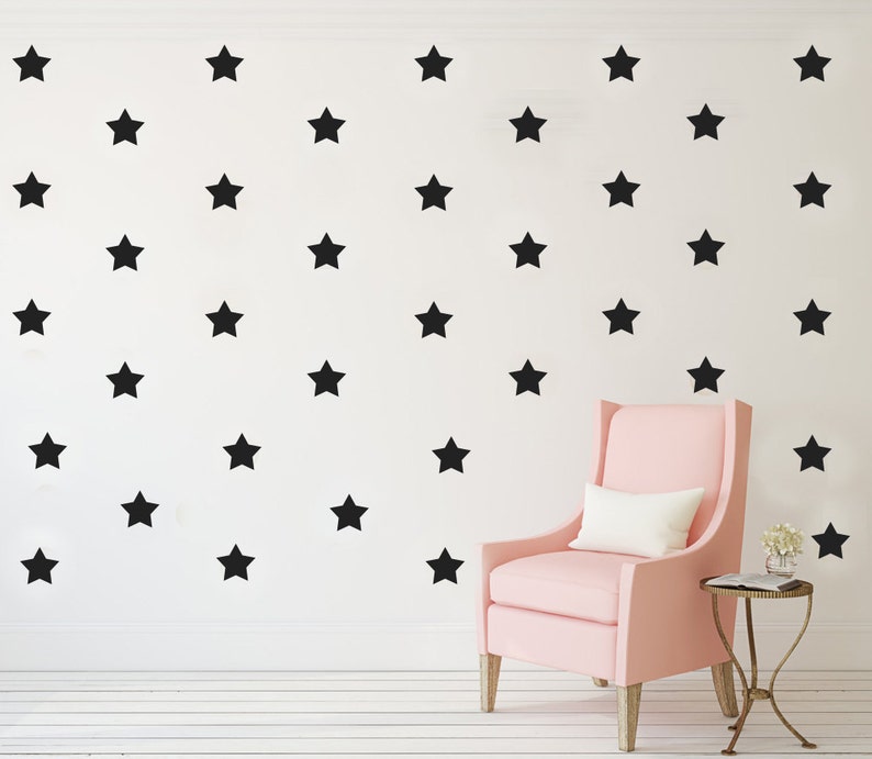 Gold Star Decals Vinyl Decals Black Star Decal Gold Stars - Etsy