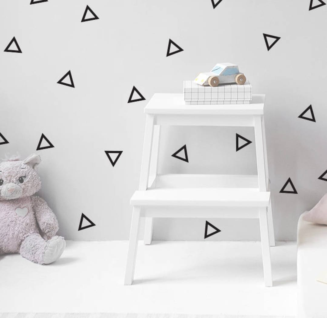 Triangle Vinyl Wall Decals, Wall Decal, Nursery Decal, Vinyl Decal ...