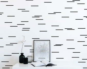 Lines Wall Decals Raindrop Decals Hand Drawn Decals Trendy | Etsy