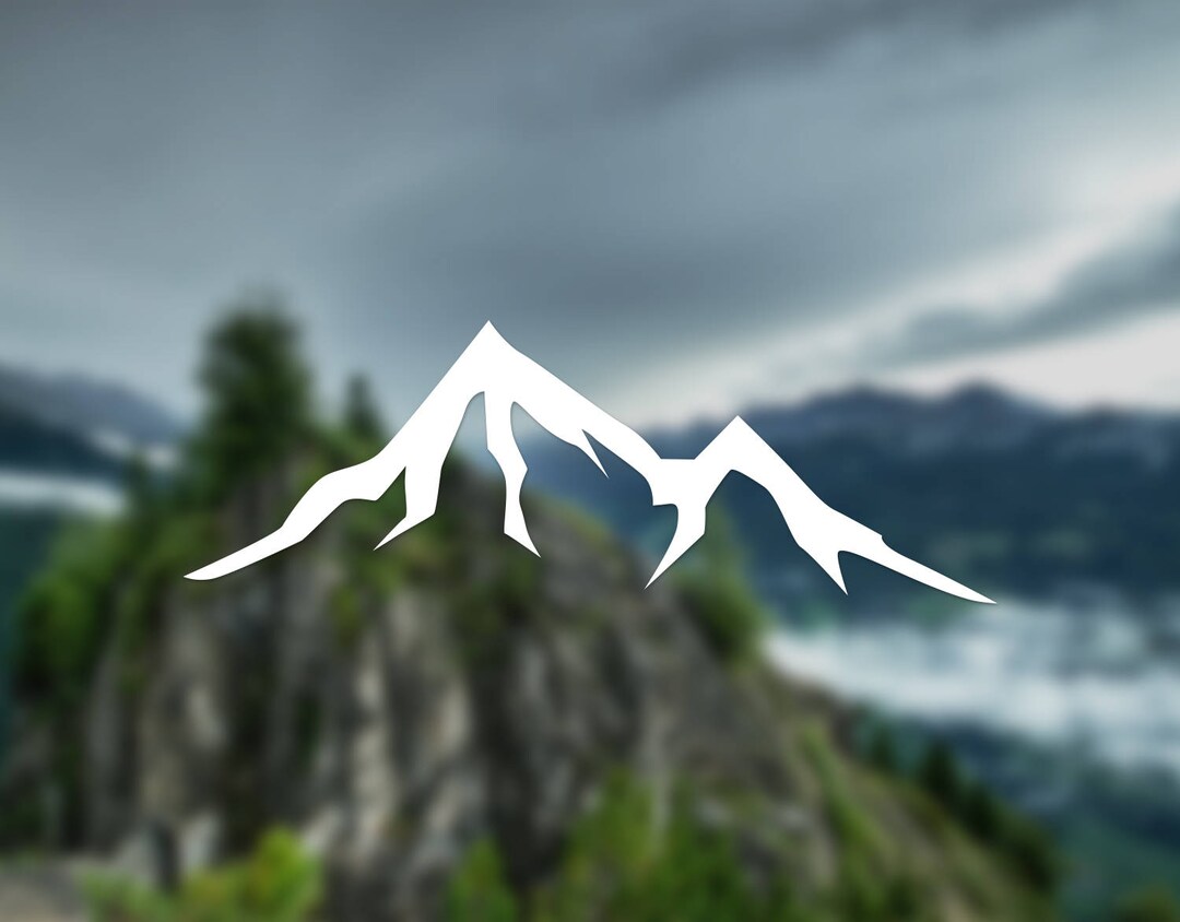 Mountain Decal, Simple Decal, Nature Decal, Wall Decal, Car Decal ...