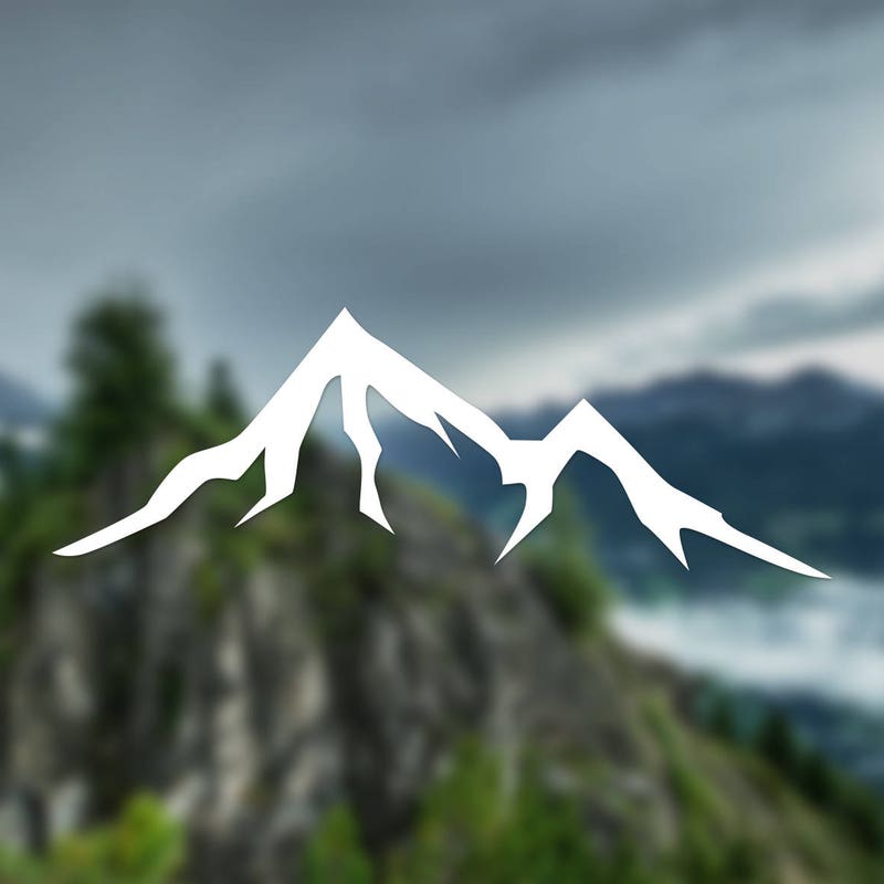 Mountain Decal - Etsy