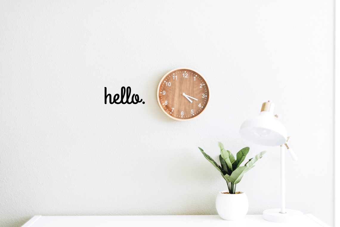 Door Decal, Hello Door Decal, Hello Decal, Wall Decal, Hello Wall Decal ...