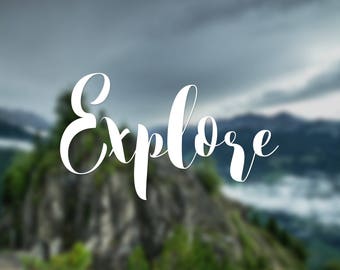 Explore Decal Car Decal Nature Decal Wall Decal Car - Etsy