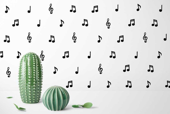 Music Notes Wall Decals Wall Decal Nursery Decal Vinyl | Etsy