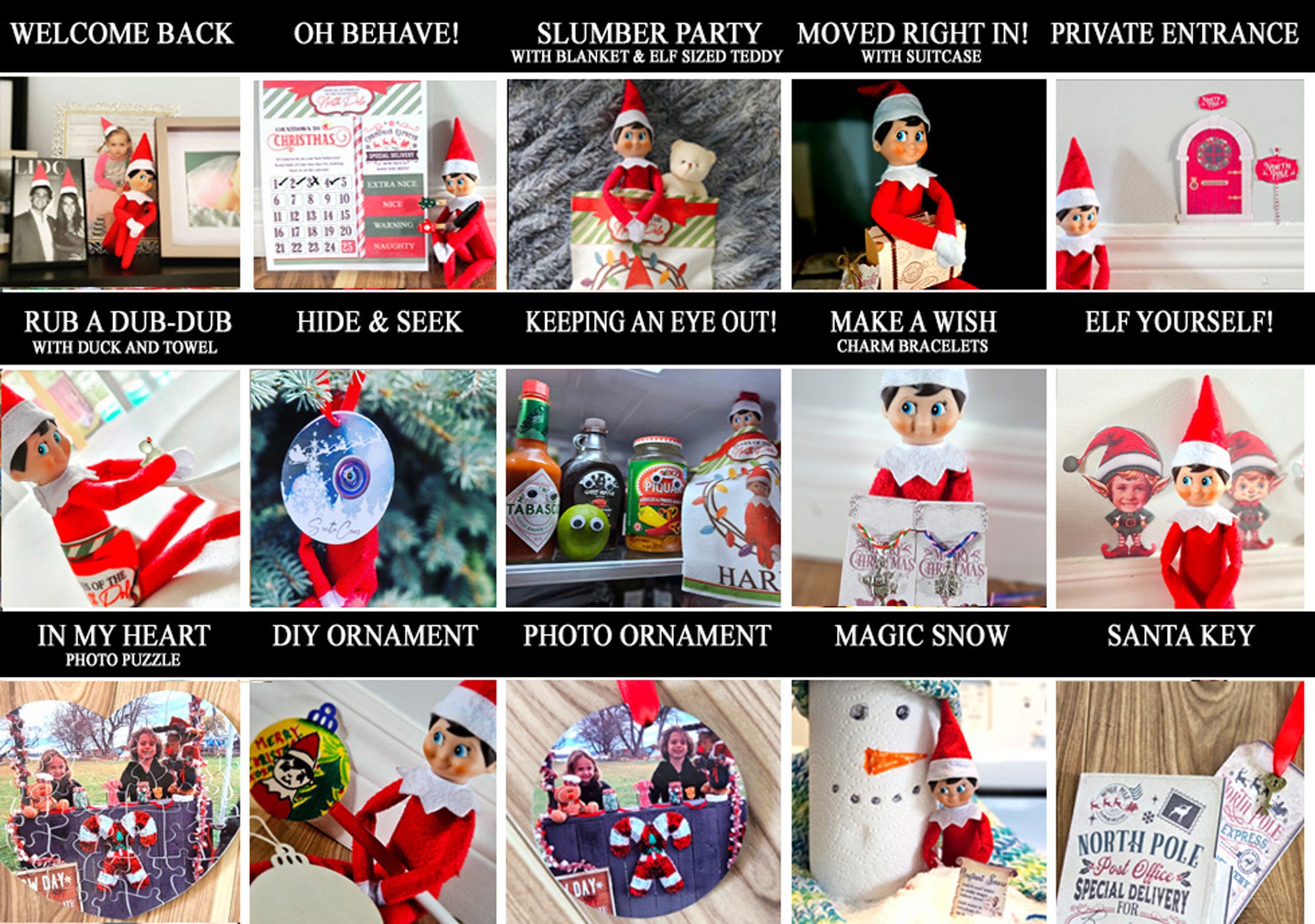 24 Days of Elf Elf on the Shelf Kit Elf Scene Elf Package - Etsy Canada