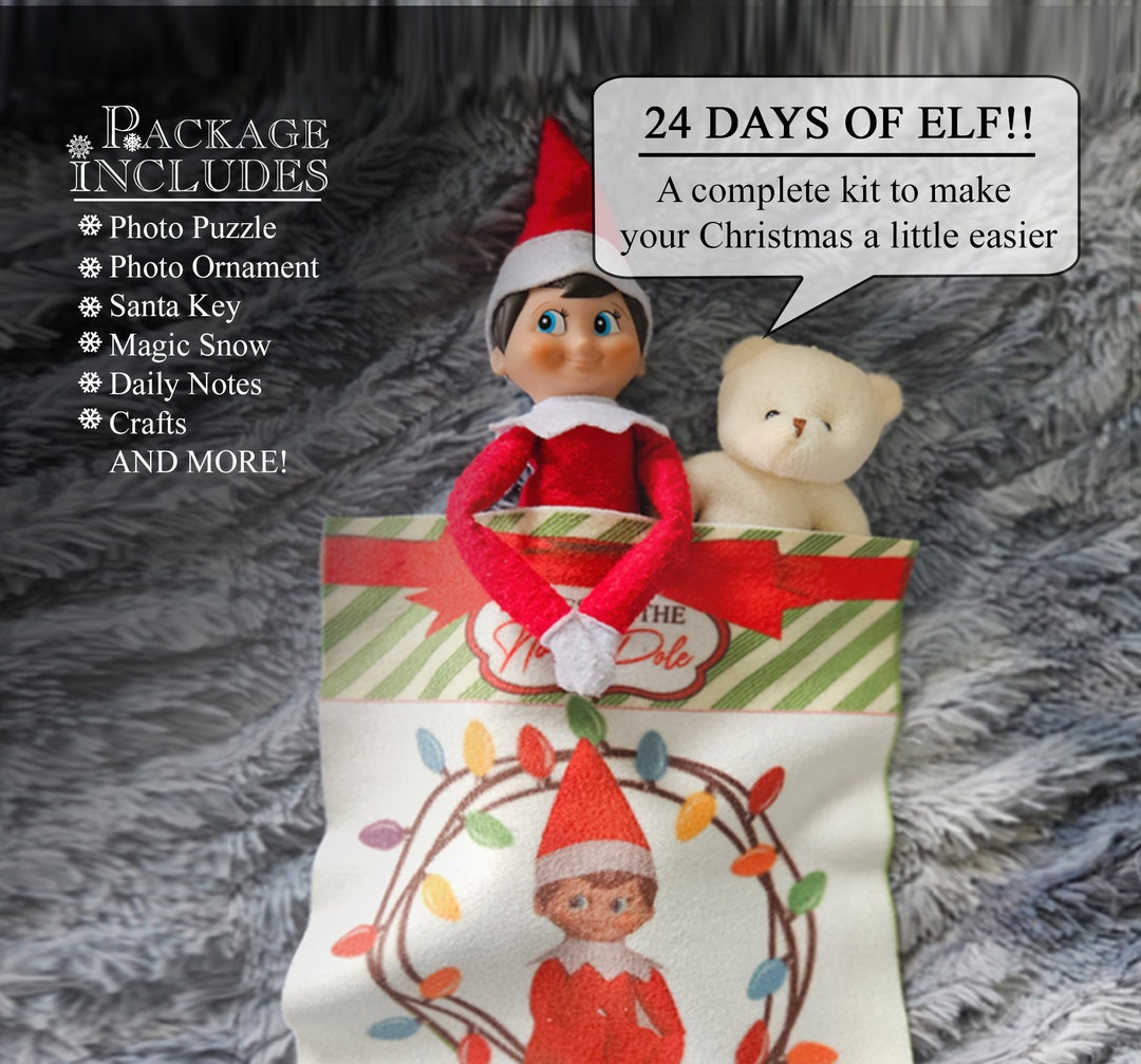 24 Days of Elf Elf on the Shelf Kit Elf Scene Elf Package - Etsy