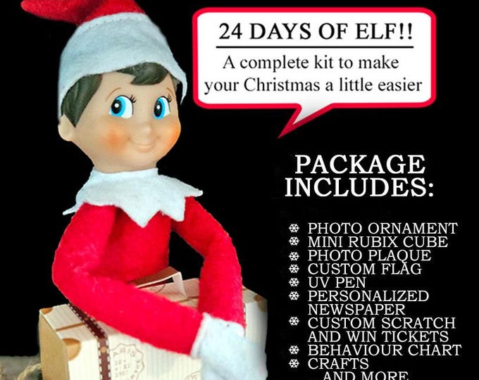 24 Days of Elf, Elf on the Shelf Kit, Elf Scene, Elf Package, Elf ...