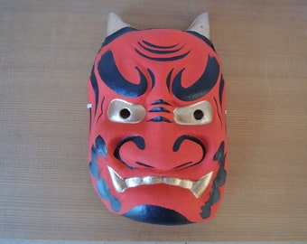 Oni mask | Etsy