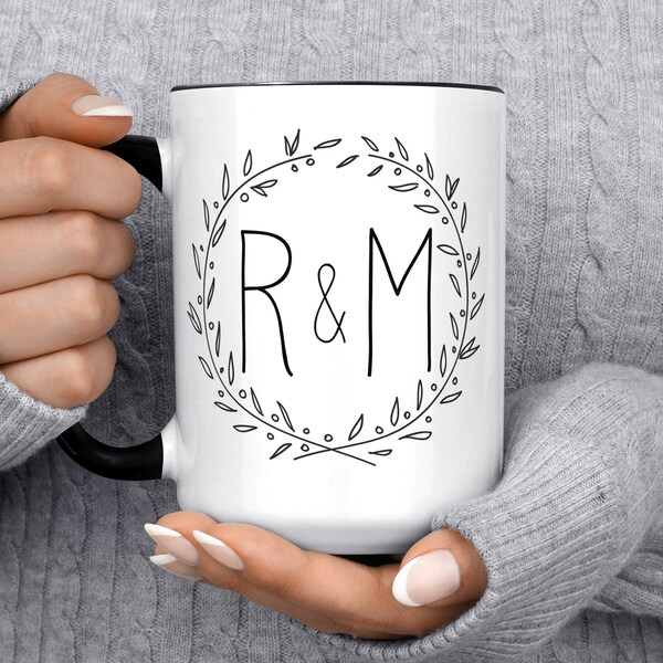 Initial Coffee Mug - Etsy