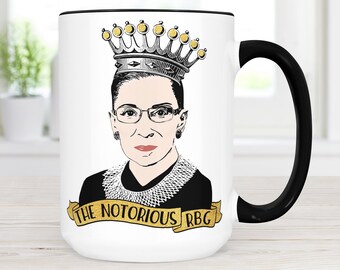 RBG Coffee Mug Ruth Bader Ginsburg Mug RBG Gift Notorious - Etsy