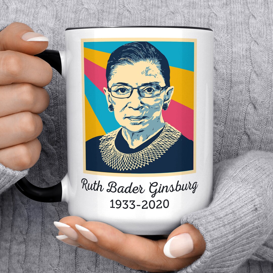 Ruth Bader Ginsburg Memorial Ceramic Cup the Notorious RBG - Etsy