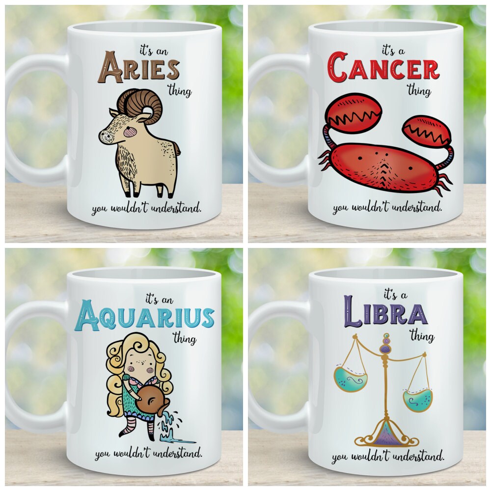 Coffee Mug Capricorn Astrological Sign Coffee Cup Great Etsy