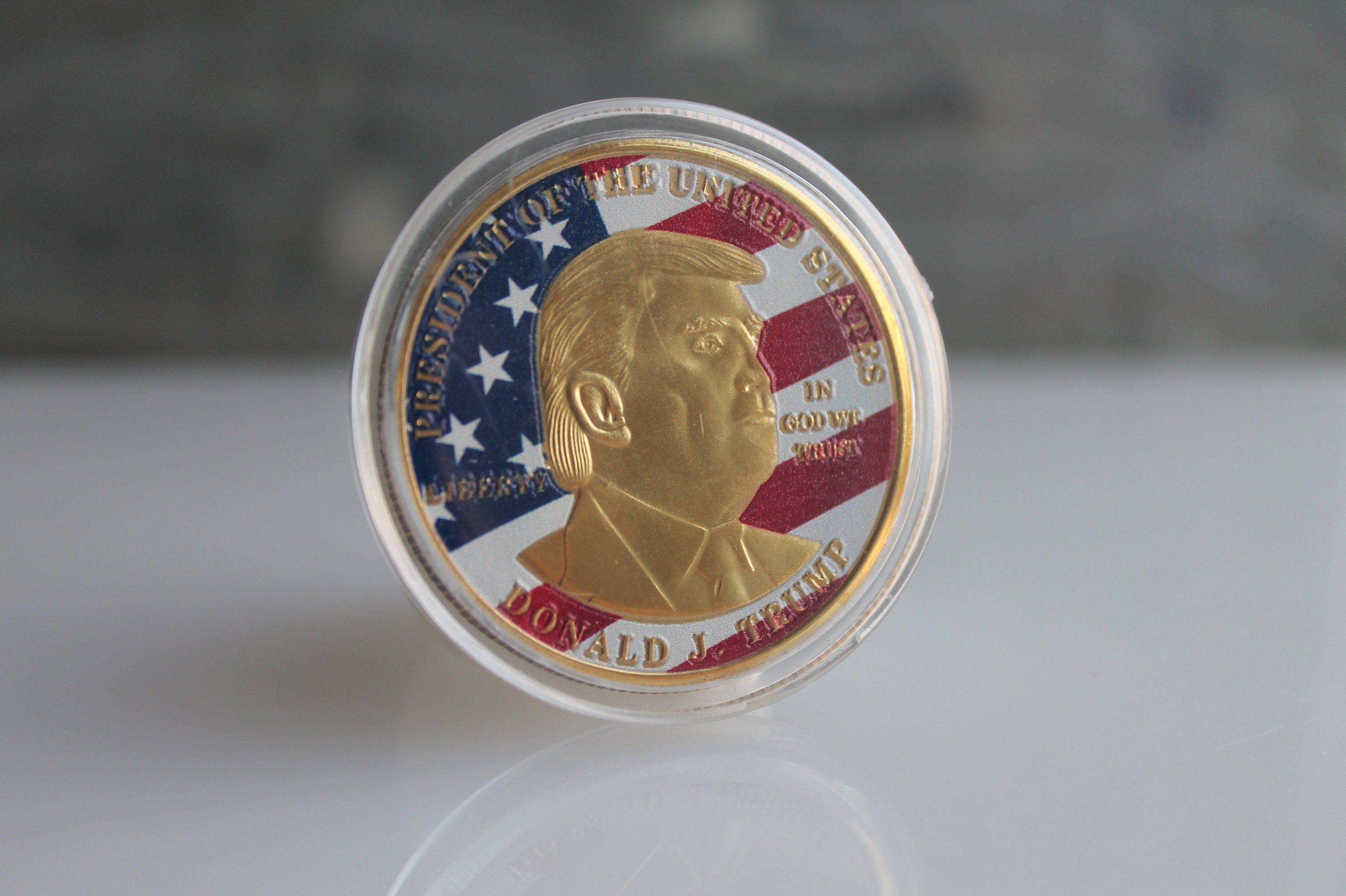 American Flag President Trump Coin . - Etsy