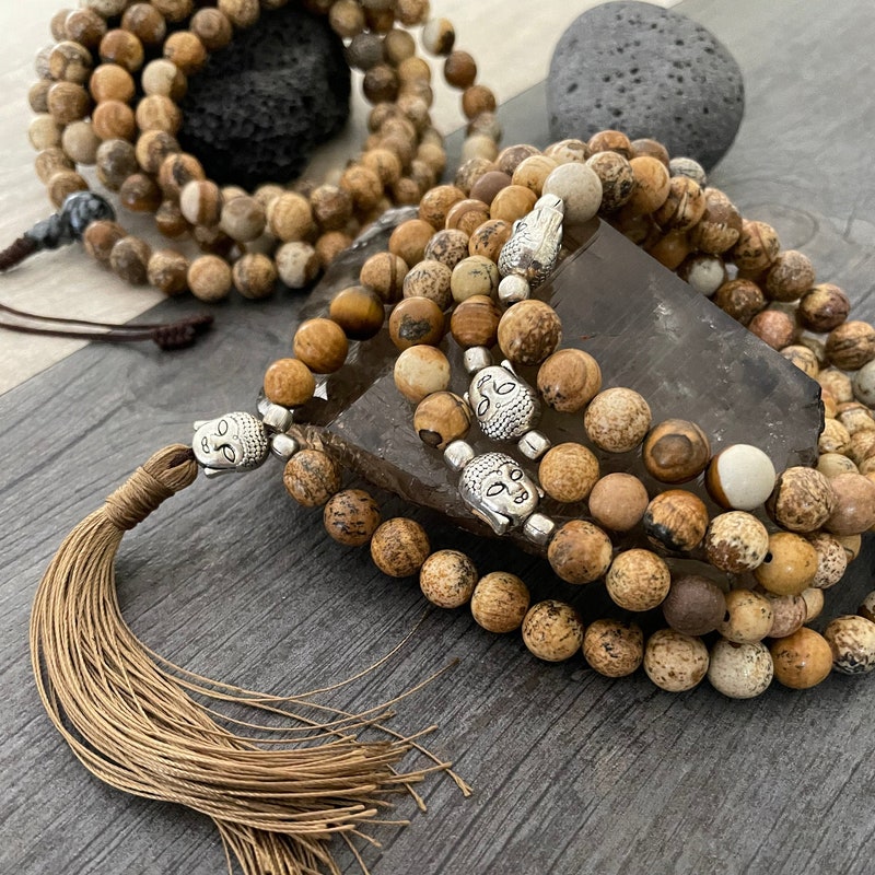 Jasper Buddha Necklace - Etsy