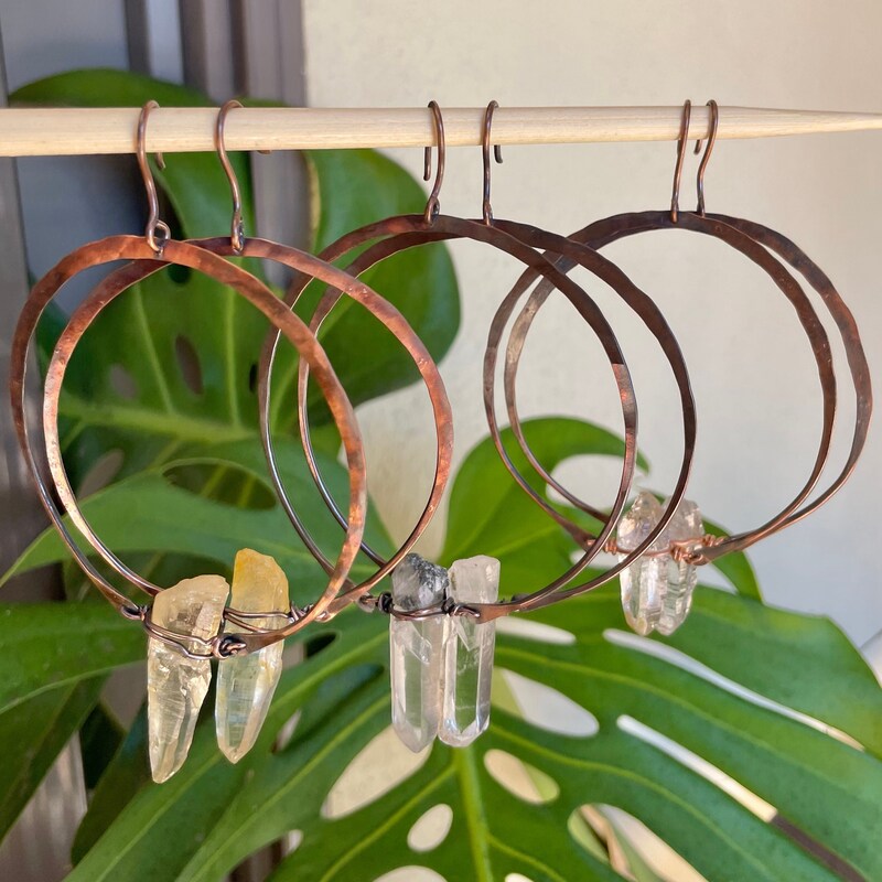 Rustic Earrings - Etsy