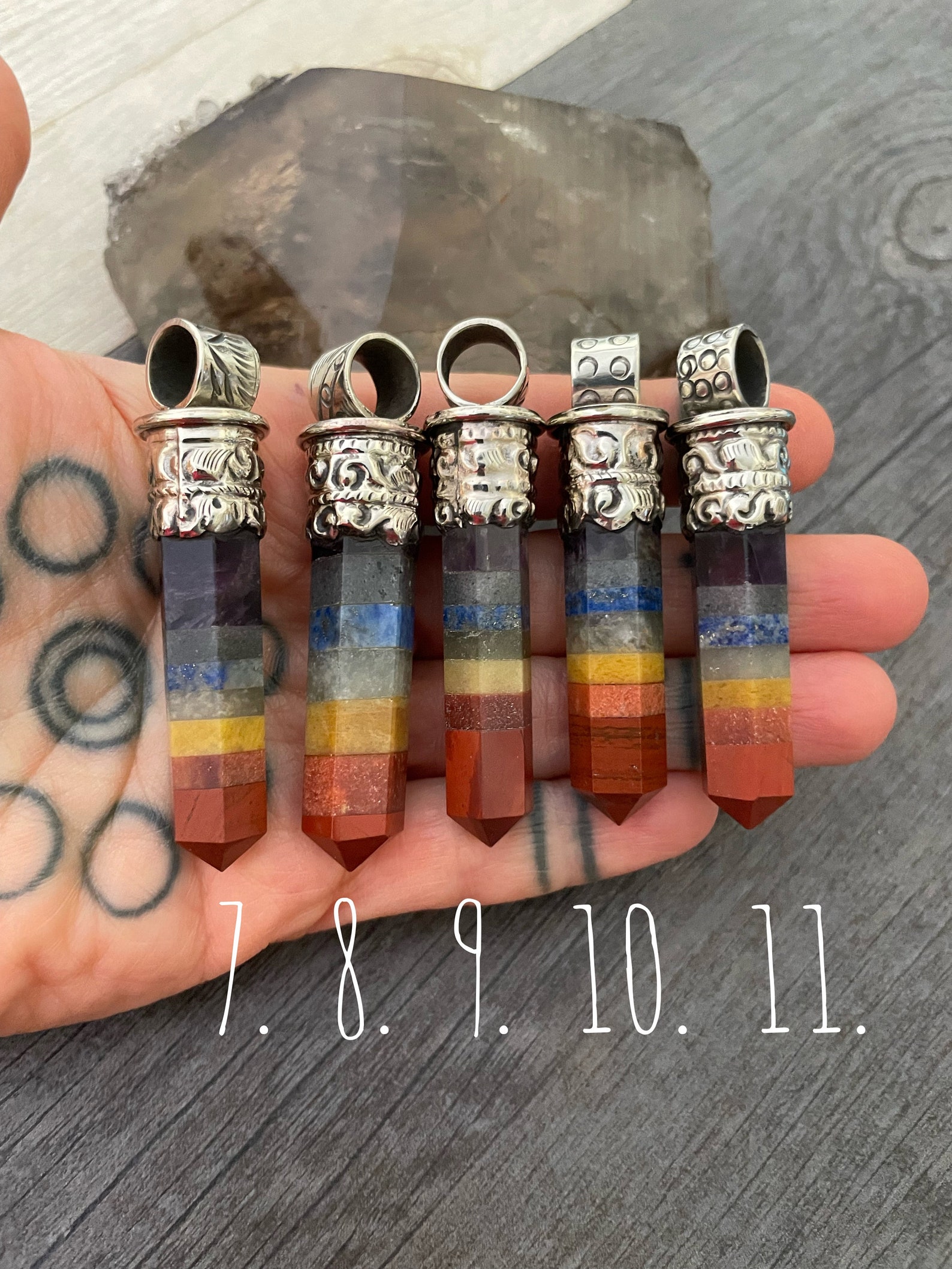 7 Chakra Necklace Chakra Pendant 7 Chakra Jewelry Sacral Chakra Chakra ...